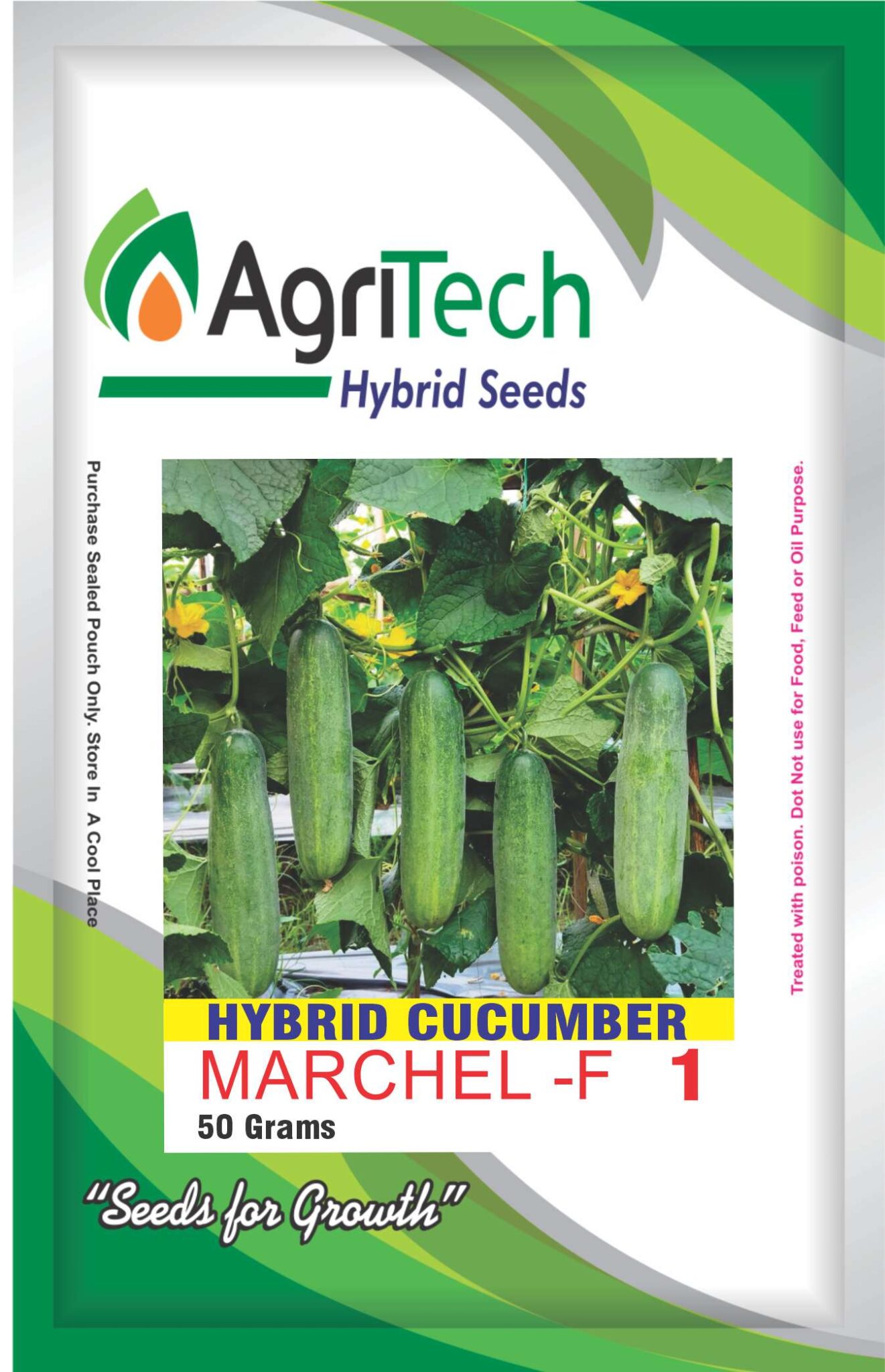 Marchel F1 Hybrid Cucumber Seeds-Agritech - Green Gold Agri Seeds(Pvt)Ltd